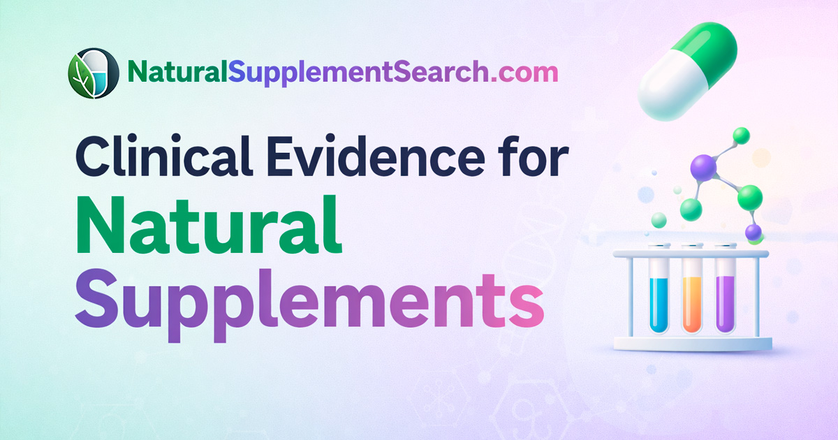 Natural Supplement Search | Evidence-Based Health Solutions